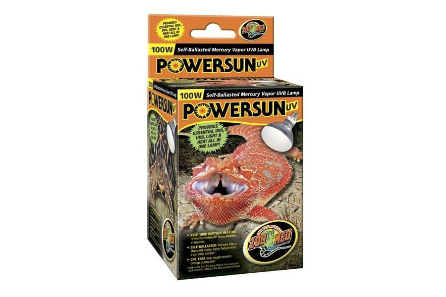 Powersun - Lampe chauffante pour terrarium avec UVB - Zoomed